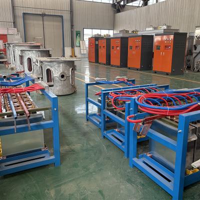 China Large 500kg Iron Scrap Melting Furnace Induction Melting Furnace 1800C 400kw for sale
