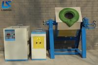 China 35kw IGBT Induction Melting Furnace 30kg Capacity for Gold Copper Silver for sale