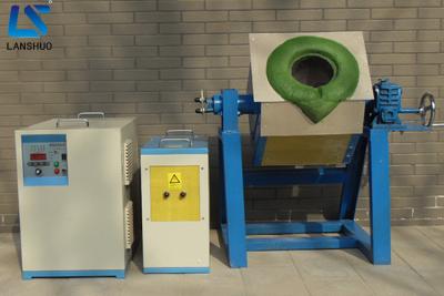 China 35kw IGBT Induction Melting Furnace 30kg Capacity for Gold Copper Silver for sale