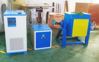 China 90kw 40kg Steel 120kg Copper IGBT Electric Machine Induction Melting Furnace for sale