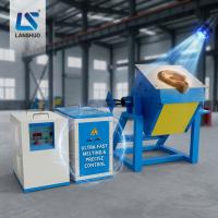 China High Temperature 1800C Metal Melting Induction Furnace LSZ-160 160kw 250kg Copper 100kg Steel for sale