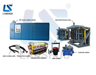 China Steel Shell Induction Melting Furnace 0.25-15T Capacity 250-9000KW Power for Metal Foundry for sale