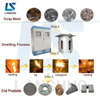 China Medium Frequency Induction Melting Furnace 200kg 200KW for Copper Steel Scrap Cast Iron for sale