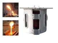 China 800HZ 1T 800KW Bronze Aluminum Scrap Induction Melting Furnace for Non-Ferrous Metals for sale