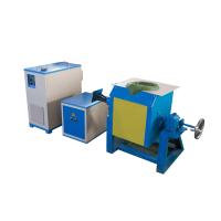 China IGBT Induction Melting Furnace 110kw 150kg Copper Iron Scrap Tilting Smelter for sale