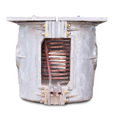 China 1 Ton Medium Frequency Induction Melting Furnace 800KW 660V for Scrap Metal Steel Iron Aluminum for sale