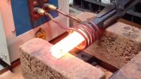 China 30kW IGBT Portable Induction Heating Machine 380V Automatic Control Forging Equipment for sale
