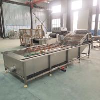 China Industrial Air Bubble Fruit Vegetable Washing Machine 380V 3.75KW Stainless Steel for sale