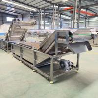 China Industrial Air Bubble Fruit Vegetable Washing Machine 380V 3.75KW Stainless Steel for sale