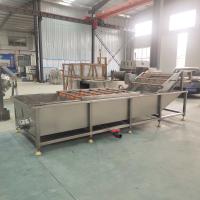 China Industrial Air Bubble Fruit Vegetable Washing Machine 380V 3.75KW Stainless Steel for sale