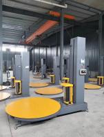 China Automatic Pallet Stretch Wrapping Machine 220V 50Hz 60Hz Skid Film Cylinder Wrapper for sale