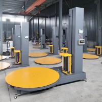 China Automatic Pre-Stretch Pallet Wrapping Machine 220V 50Hz 60Hz Food Grade Stretch Film Packing Equipment for sale