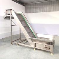 China Automatic 304 Stainless Steel Mesh Belt Conveyor 1000KG/H Food Lifting Machine for sale