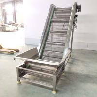 China Automatic 304 Stainless Steel Mesh Belt Conveyor 1000KG/H Food Lifting Machine for sale