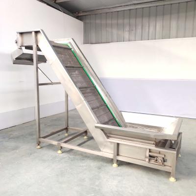 China Automatic 304 Stainless Steel Mesh Belt Conveyor 1000KG/H Food Lifting Machine for sale