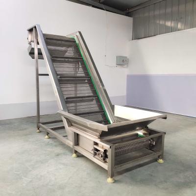 China Food Grade Z Type Inclined Belt Conveyor 1000KG/H 380V Lifting Machine for sale