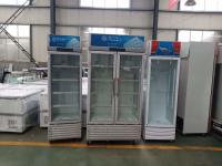 China Blue Refrigerated Display Cabinet Beverage Cabinet for sale