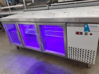 China Stainless Steel Fridge Freezer With Water Dispenser for sale
