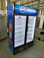China Pepsi Cola Cabinet Double Door Direct Cooling Economical Explosion for sale