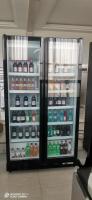China R134a Glass Door Upright Freezer, Air Cooling Glass Door Upright Freezer for sale