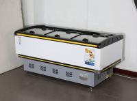 China Commercial Upright Freezer Glass Door Direct Cooling Refrigeration Display Cabinet for sale