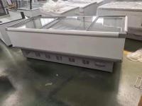 China Commercial Upright Freezer Glass Door Direct Cooling Refrigeration Display Cabinet for sale
