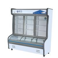 China Restaurant Barbecue Commercial Upright Freezer Glass Door for Food Beverage Dishes for sale
