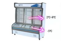 China Restaurant Barbecue Commercial Upright Freezer Glass Door for Food Beverage Dishes for sale