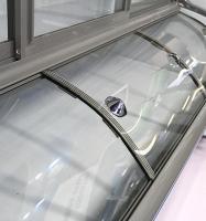 China Restaurant Barbecue Commercial Upright Freezer Glass Door for Food Beverage Dishes for sale