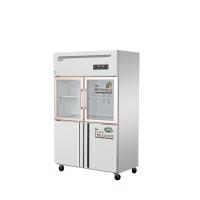 China 2 Door Glass Display Freezer Countertop Freezer With Glass Door for sale