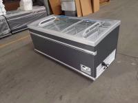 China commercial glass freezer glass top freezer for sale