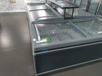 China commercial glass freezer glass top freezer for sale