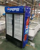 China 660l Drink Glass Door Display Freezer, 2000mm Glass Door Display Freezer for sale
