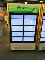 China Beverage Glass Door Deep Freezer Sliding Door Commercial Green Series Air Cooled for sale