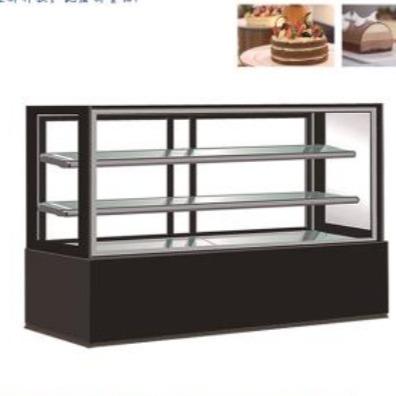 China Upright Glass Door Chiller Cabinet Right Angle Rear Door Air Cooled for Cake for sale