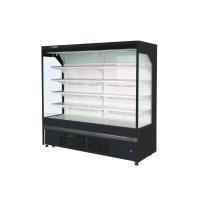 China Supermarket Fruit Vegetable Shop Preservation Display Freezer With Door Curtain for sale
