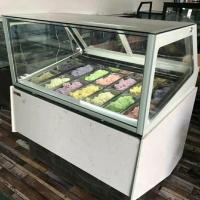 China Ice Porridge Ice Cream Display Cabinet Small Direct Cooling for sale