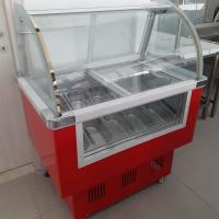 China 10l Small Glass Door Freezer, Ice Porridge Display Glass Door Freezer, 6barrels Glass Door Display Freezer for sale