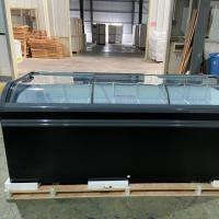 China 850mm Commercial Glass Freezer, IEC Direct Cooling Commercial Glass Freezer for sale