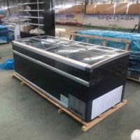 China 850mm Commercial Glass Freezer, IEC Direct Cooling Commercial Glass Freezer for sale
