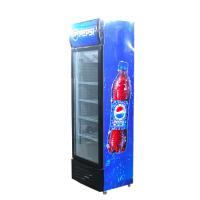 China Electric Drink 290L Single Door Display Chiller Direct Cooling for sale