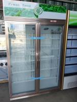 China Double Door Upright Glass Door Display Freezer 2 To 8 Degree for sale