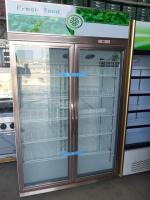 China Double Door Upright Glass Door Display Freezer 2 To 8 Degree for sale