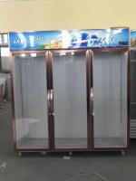 China Air Cooling 3 Glass Door Display Freezer Supermarket for sale