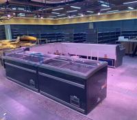 China Supermarket Chest Freezer With Sliding Glass Top Static cooling 630L for sale