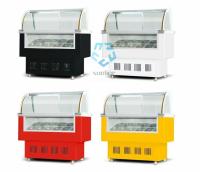 China Counter 10 Pans Commercial Ice Freezers R134A Static Cooling for sale
