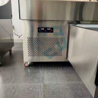 China Commercial Stainless Steel Glass Door Chest Freezer 220V for sale