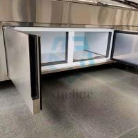 China Commercial Stainless Steel Glass Door Chest Freezer 220V for sale