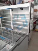 China Commercial Air Curtain Cabinet Fan Cooling Vegetable And Fruit for sale