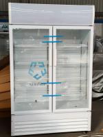 China Double Door Pepsi Glass Door Refrigerator Upright Display Fridge Beer cooler for sale